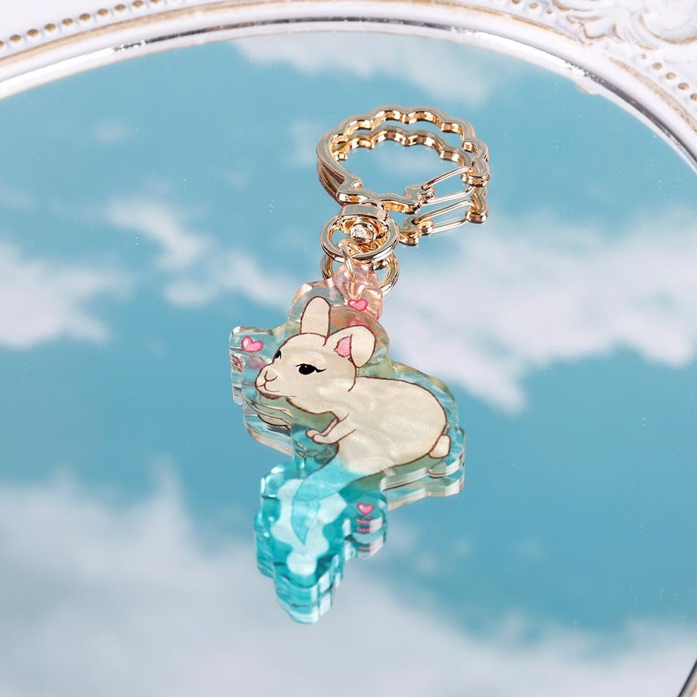 Bunnyfish Rabbit Fantasy Wavy Keychain – Brooki Belle Collection